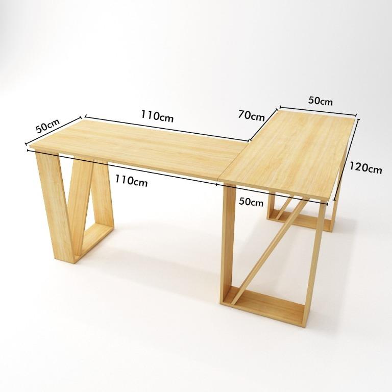 MYSEAT.sg LUX Solid Wood Study Table, Furniture, Tables & Chairs on ...