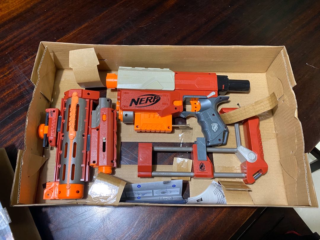 Nerf Crimson red Recon, Hobbies & Toys, Toys & Games on Carousell