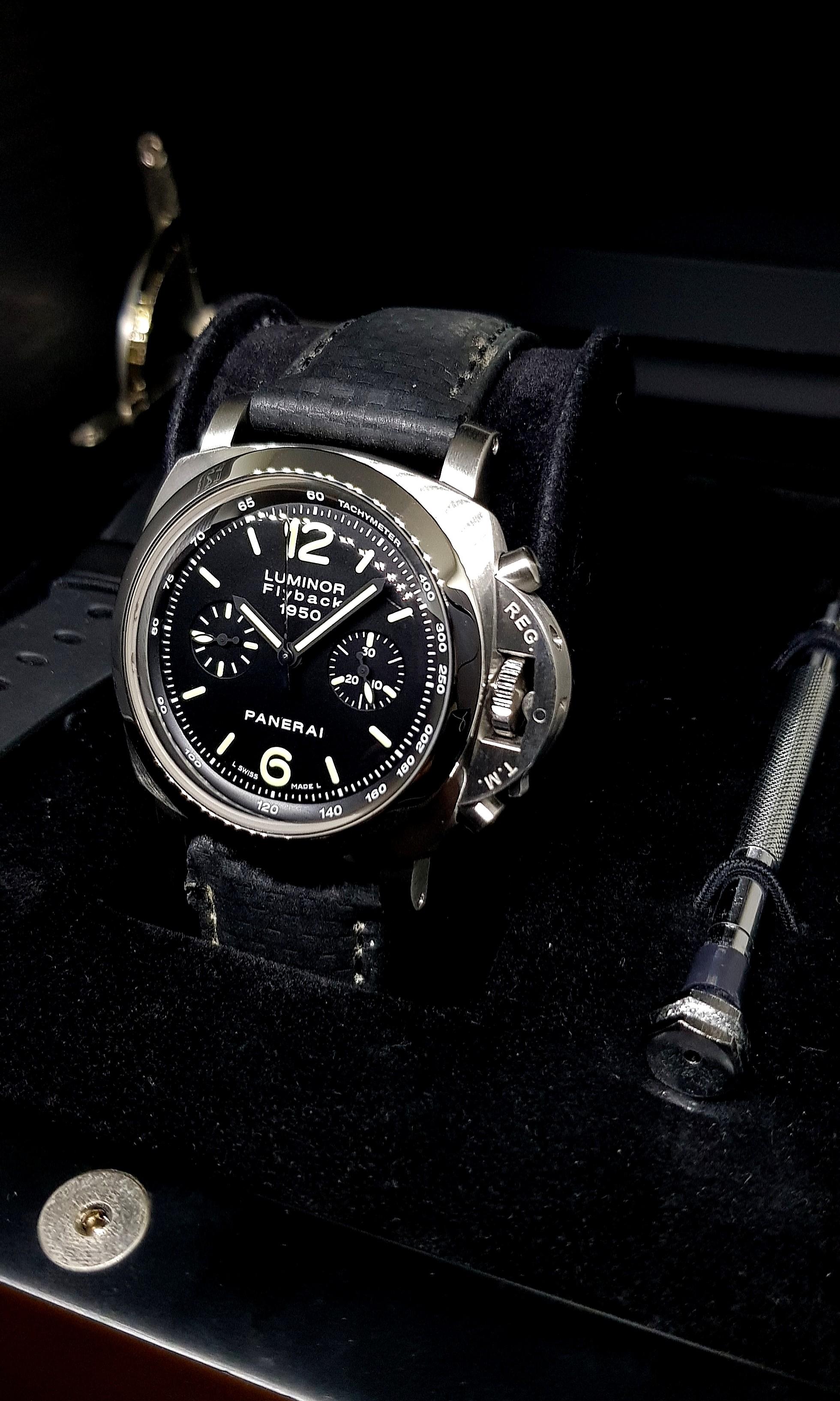 (NOT AVAILABLE) Panerai 1950 Luminor Flyback Chronograph PAM 212 ...