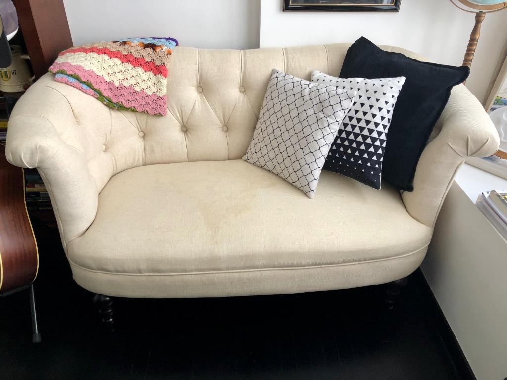 Pier 1 Imports Settee (2 Seater Couch), Furniture & Home Living ...