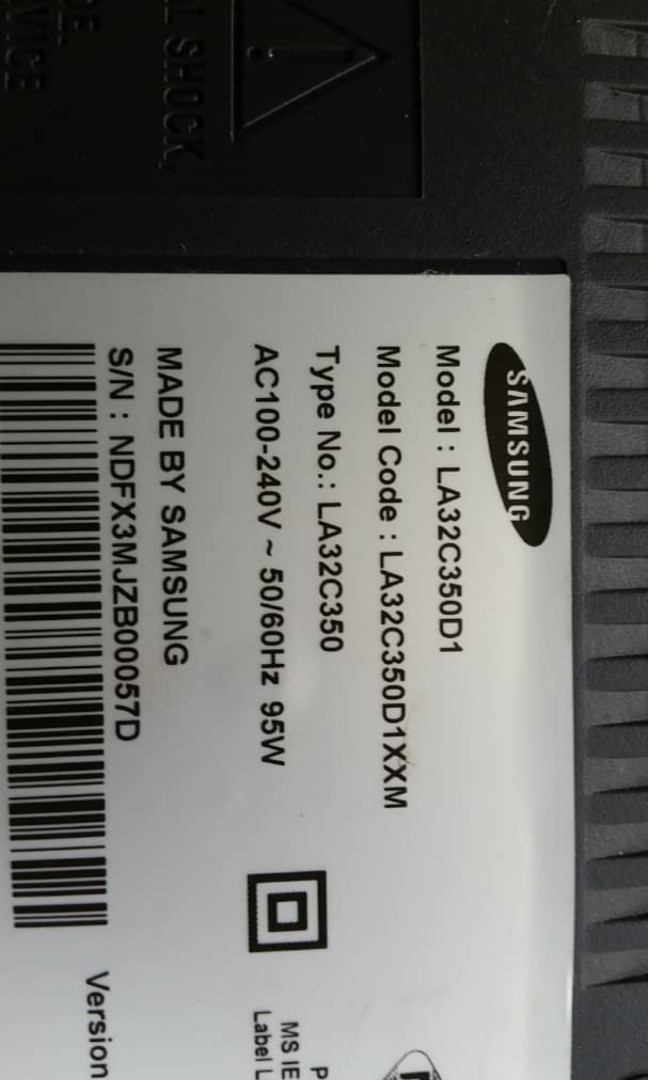 Power board Samsung LCD TV, TV & Home Appliances, TV & Entertainment ...