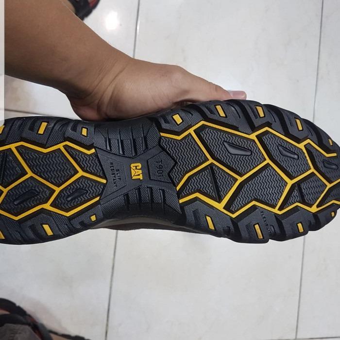 Sepatu Safety Caterpillar Pursuit High Cut Cokelat, Fesyen Pria, Sepatu ...