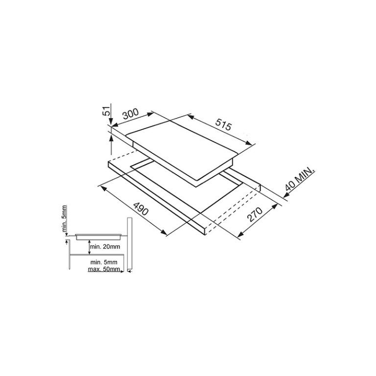 Smeg Induction Hob ( SI5322B ) - 300 x 515 mm, TV & Home Appliances ...