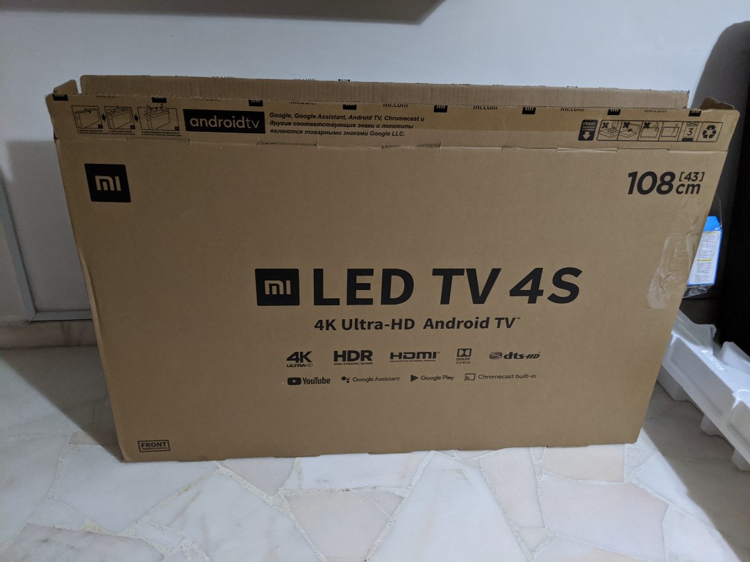 Xiaomi LED TV 4S (43 inch) 4K Ultra HD Android Smart TV WiFi , DVB -T2 ...