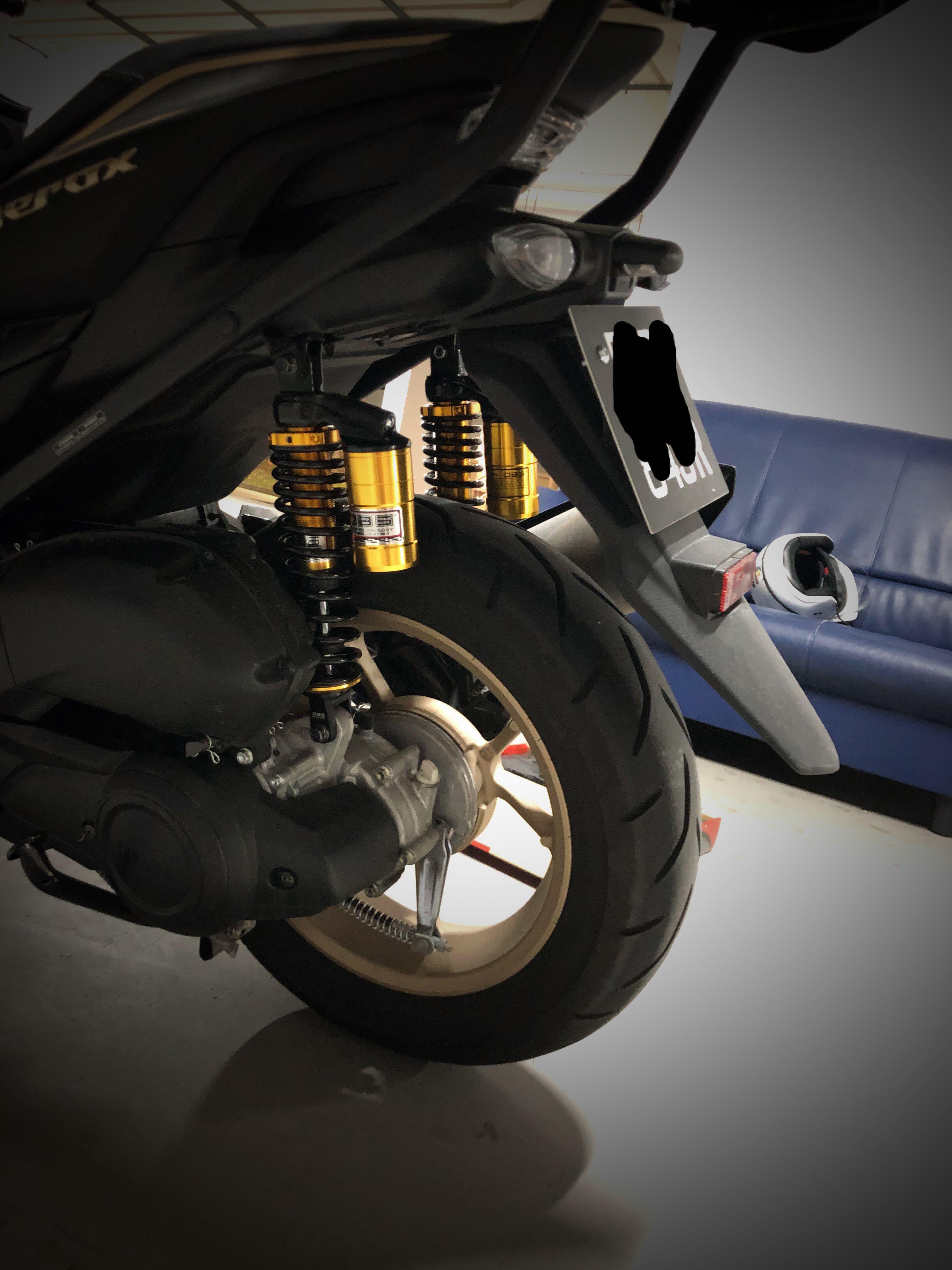 Aerox 155 rear suspension, Motorcycles, Motorcycle Accessories on Carousell