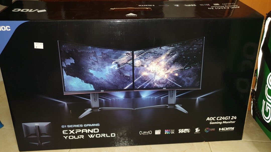 AOC 24 inch 144hz gaming monitor, Computers & Tech, Parts & Accessories ...