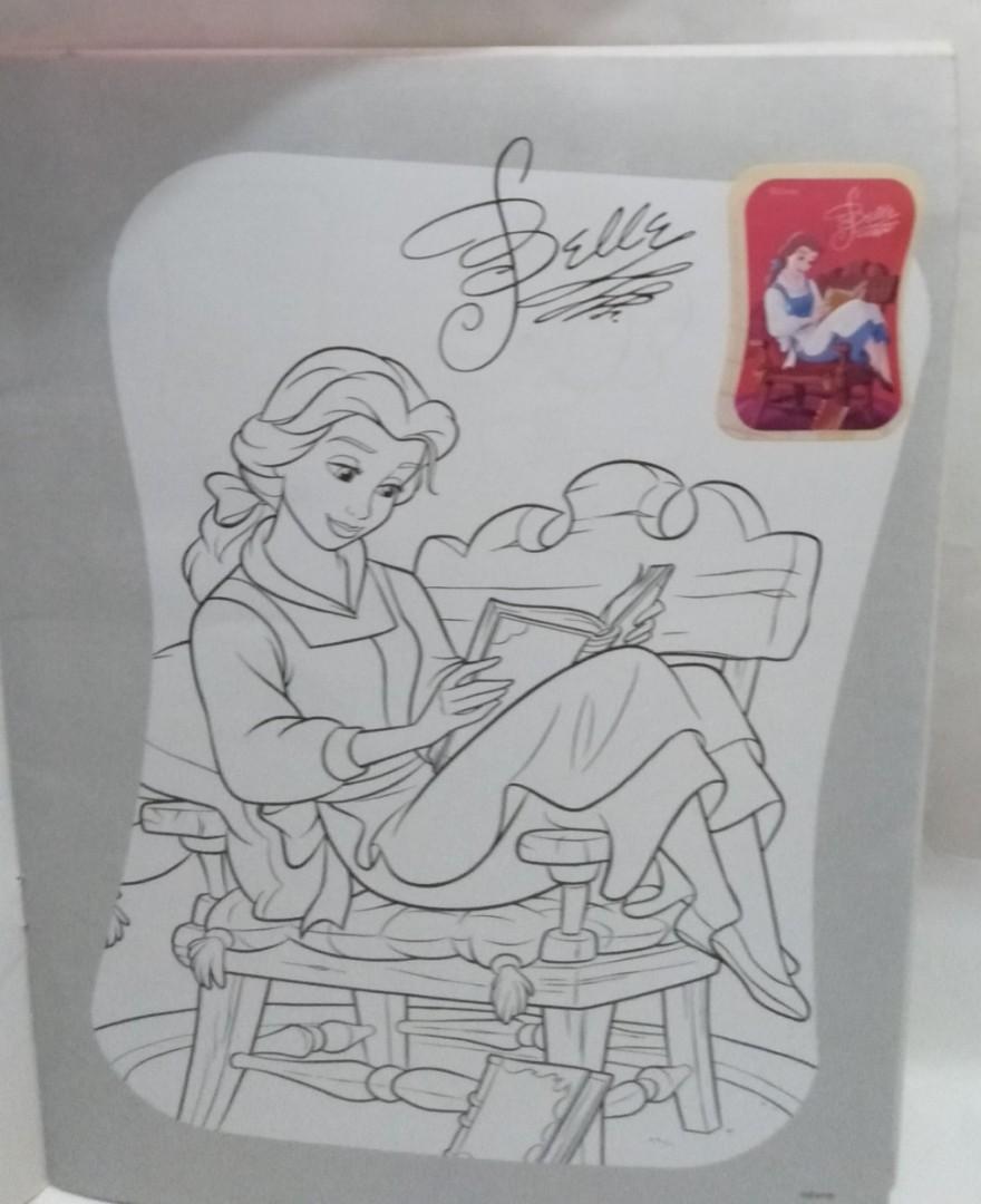 Buku Mewarnai Disney Princess + 16 Princess, Buku & Alat Tulis, Buku ...