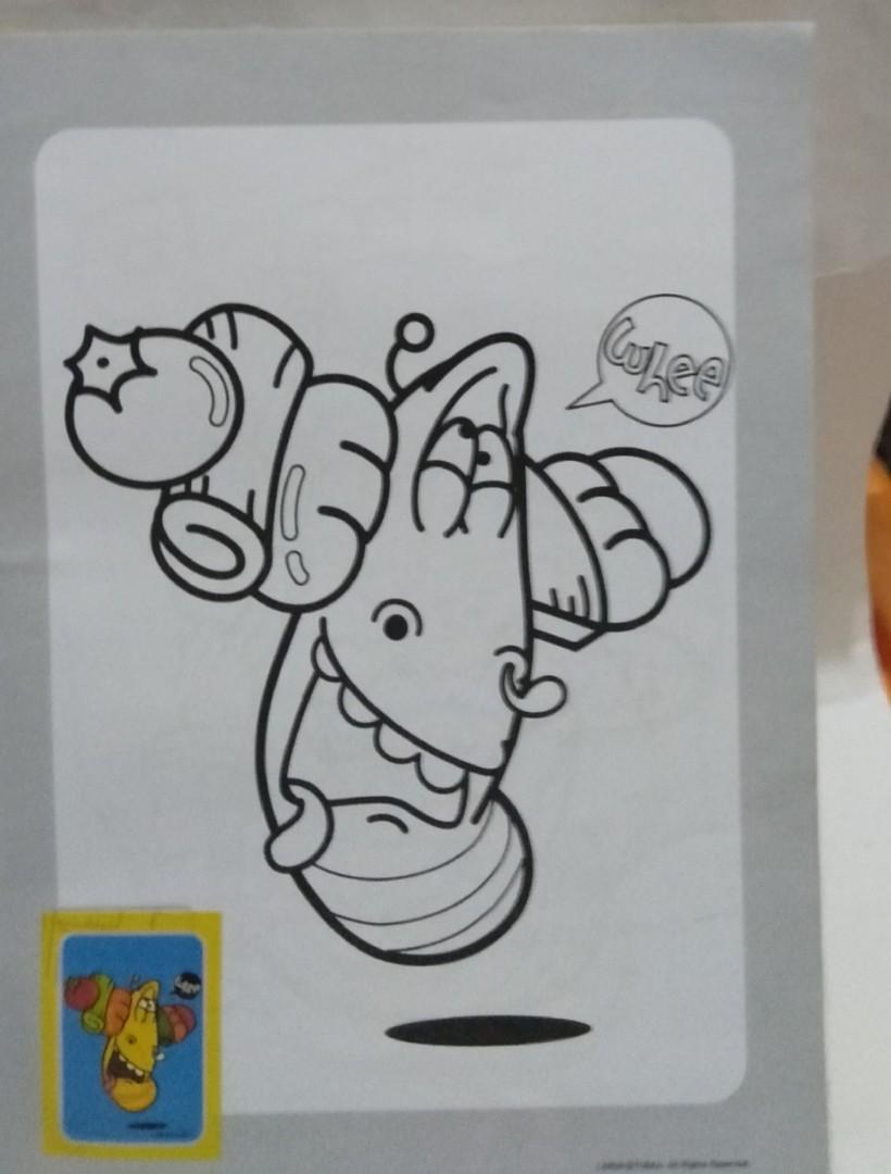 Buku Mewarnai Larva World Travel & 16 Stickers, Buku & Alat Tulis, Buku ...