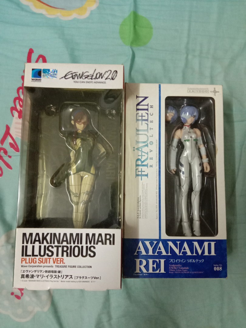 [INSTOCK]EVANGELION REVOLTECH SERIES NO,008 AYANAMI REI & WAVE STATUE ...