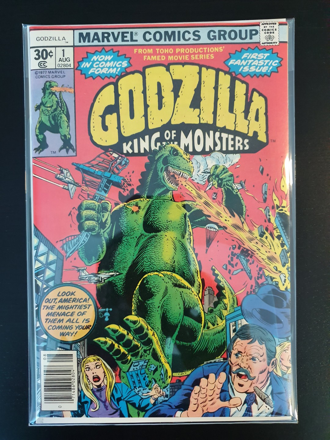 Godzilla #1 (1977, 1st Series) Art & Cover By The Legendary Herb Trimpe ...
