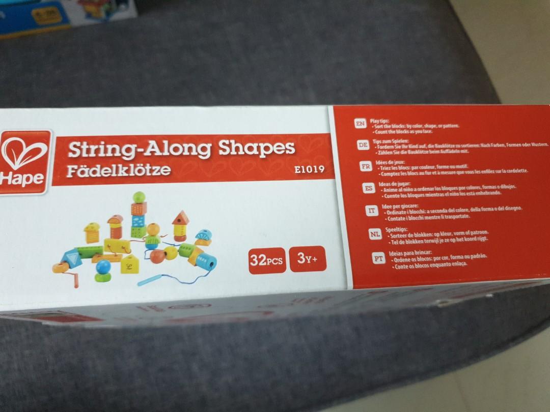 Hape String-along shapes, Babies & Kids, Infant Playtime on Carousell