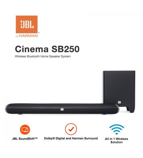 JBL Cinema SB250 Wireless Soundbar with Wireless Subwoofer, Audio ...