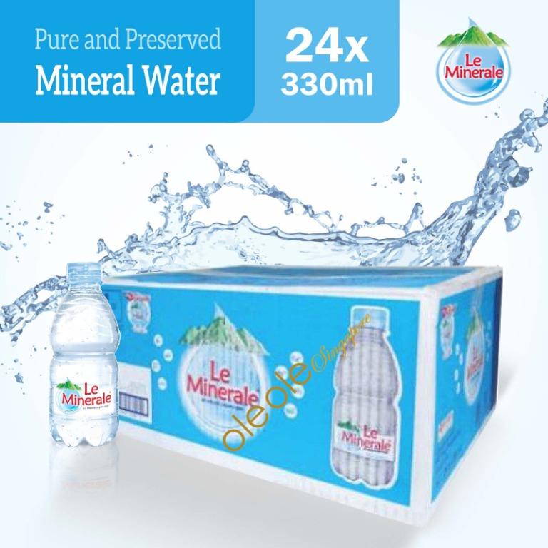 Bottled Mineral Water - Le Minerale 24x330ml, Furniture & Home Living, Kitchenware & Tableware ...