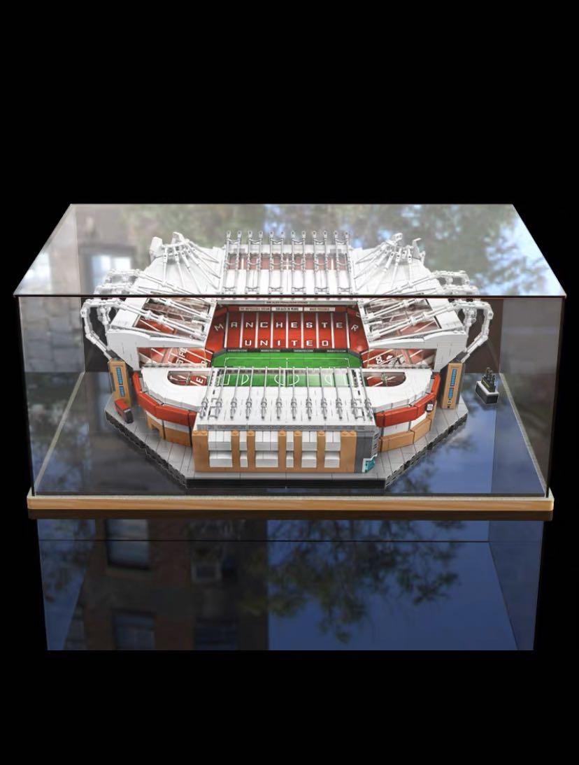 Lego Old Trafford Stadium 曼聯奧脫福球場 黑色底板+實木底板展示箱 10272 Display Box, 興趣及遊戲 ...