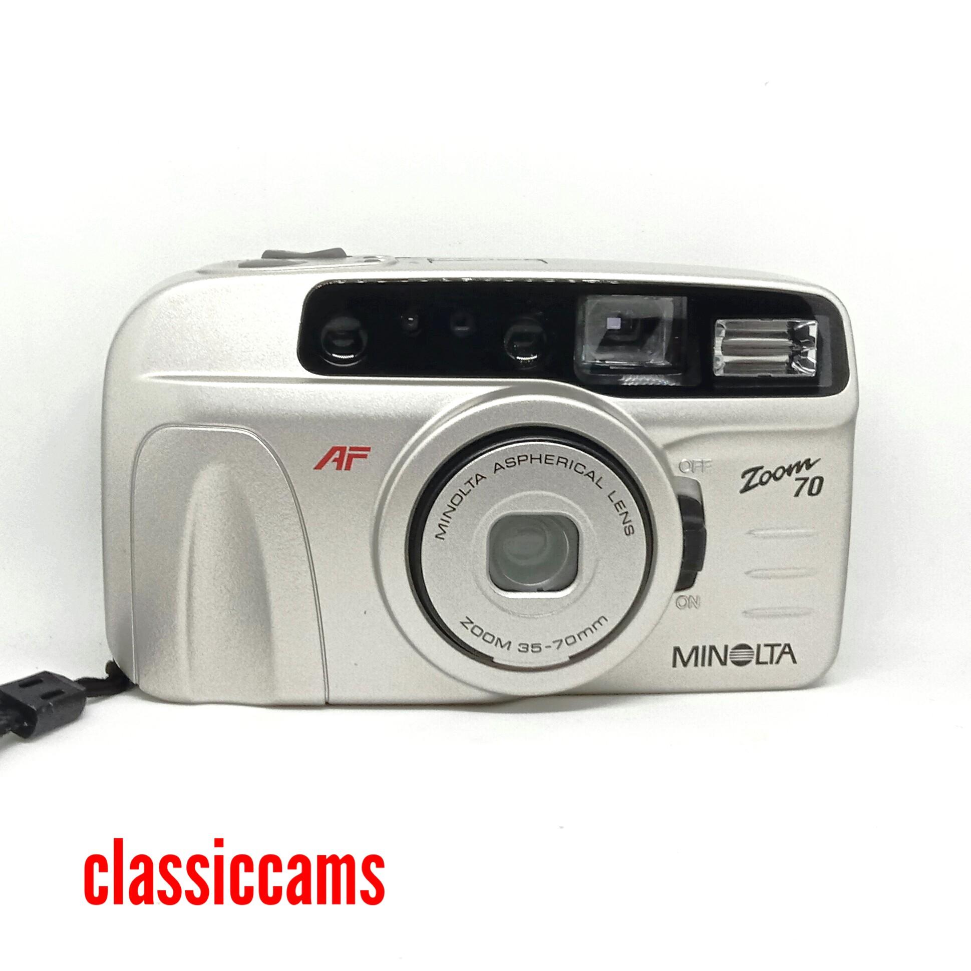 Minolta Zoom 70 35mm Film Camera, Photography, Cameras on Carousell