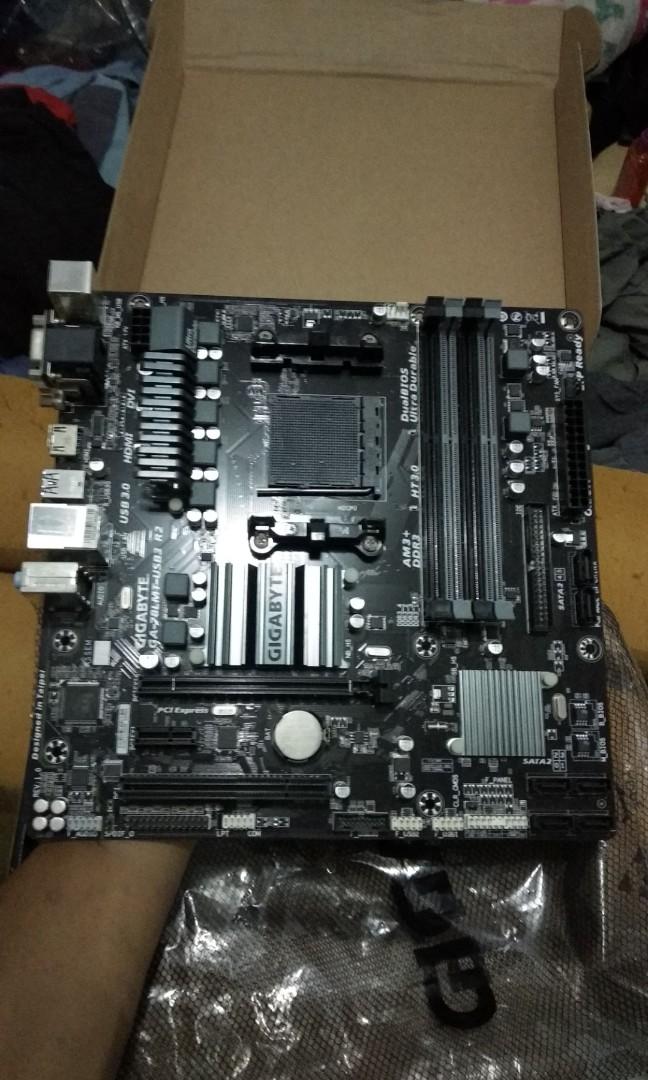 Motherboard Gigabyte 78LMT USB 3, AM3+, Elektronik, Bagian Komputer ...