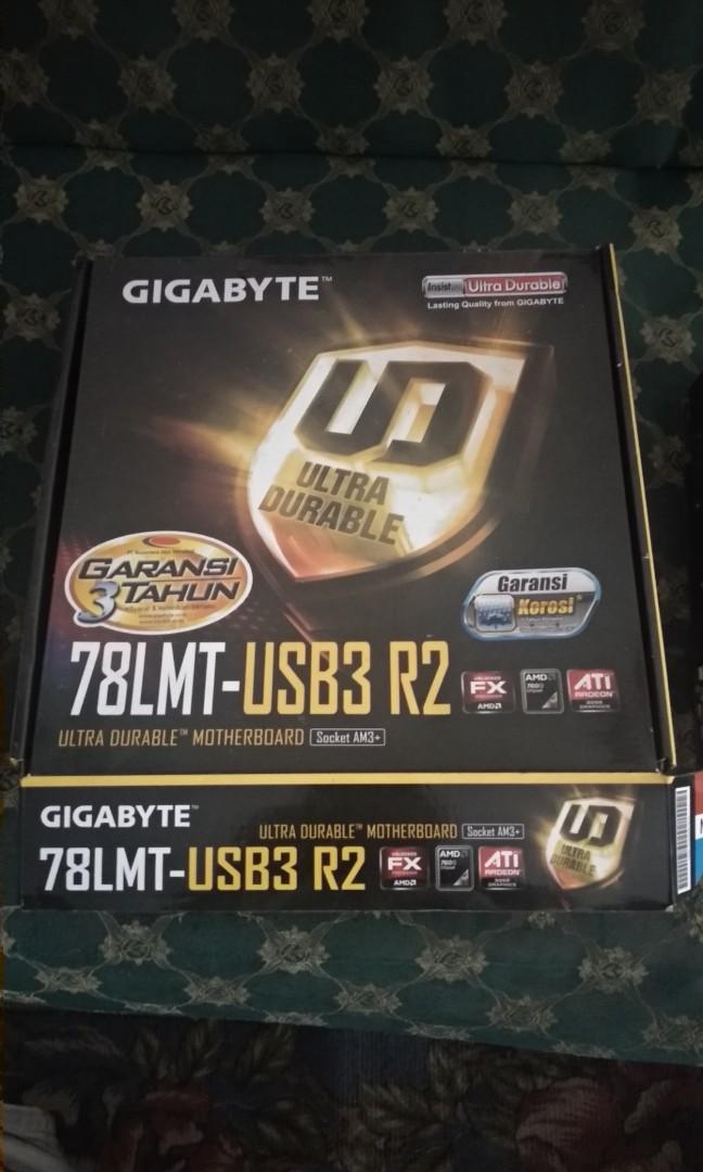 Motherboard Gigabyte 78LMT USB 3, AM3+, Elektronik, Bagian Komputer ...