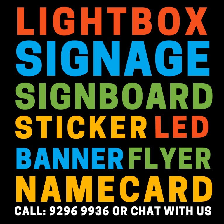 Specialized Signages-Lightbox, Signboard, Sticker, LED, Banner, Flyer ...