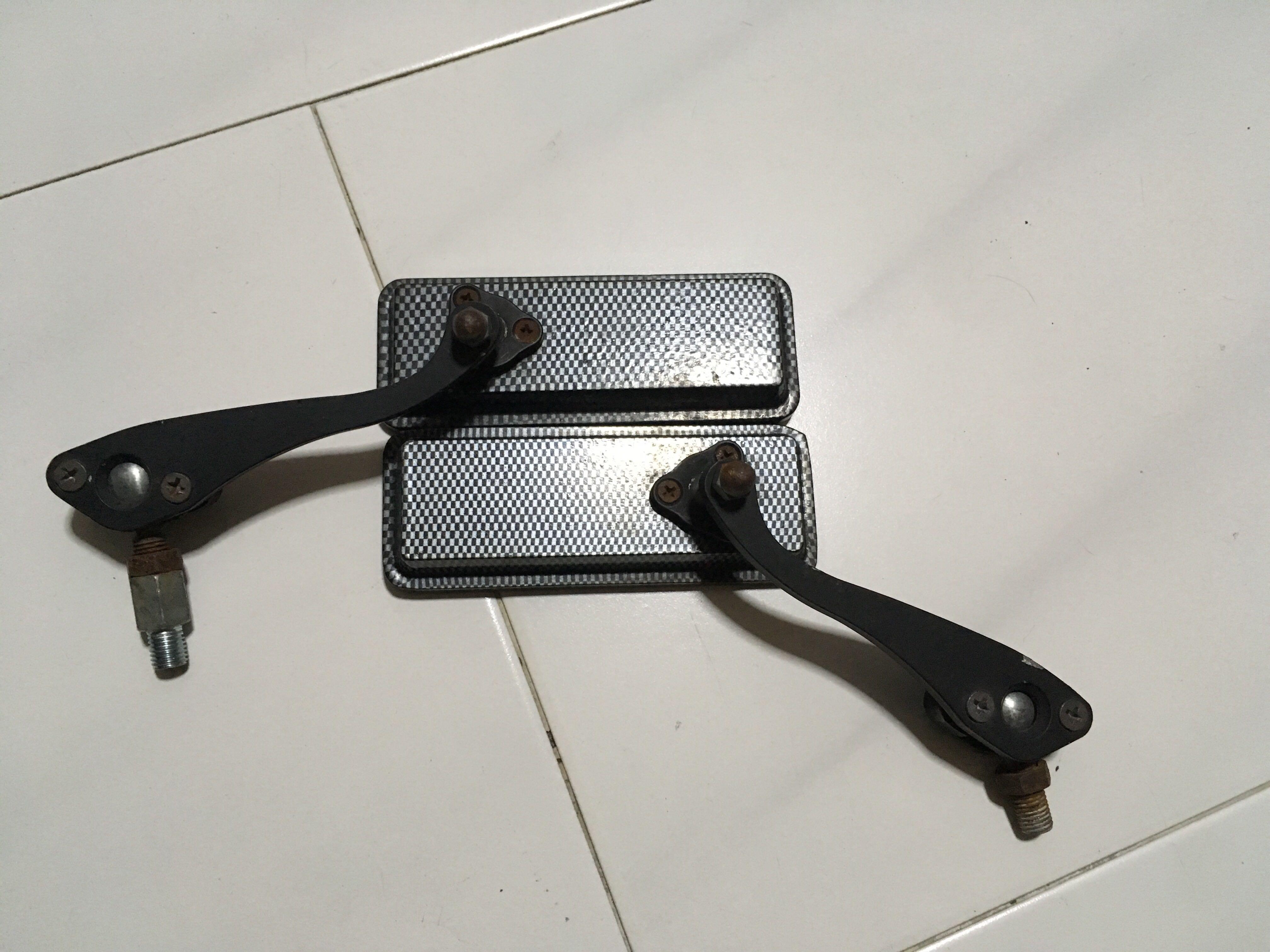 Rectangle Side Mirror, Motorcycles, Motorcycle Accessories on Carousell