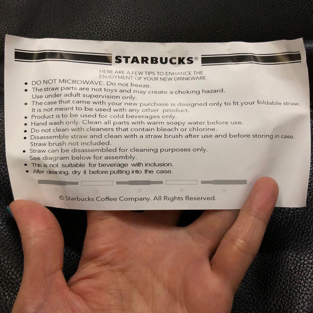 Starbucks Foldable reusable straw keychain case *Limited Edition*# ...