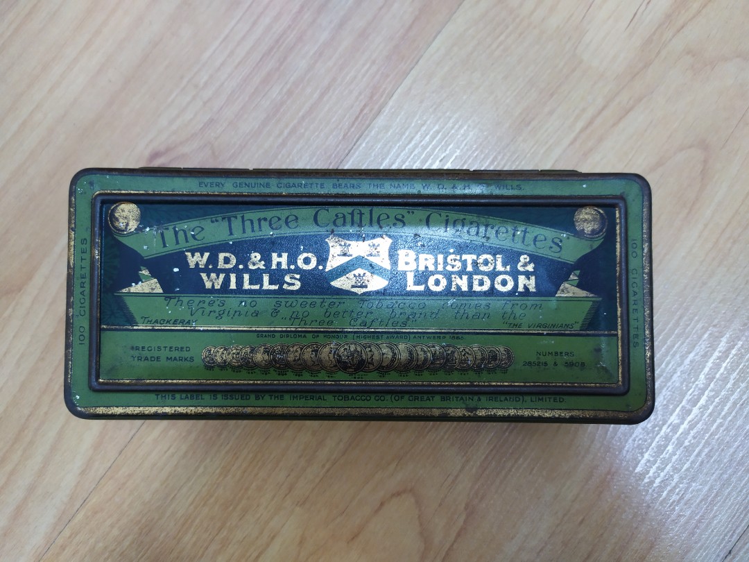 The Three Castles 100 Cigarettes Tin Vintage, Hobbies & Toys ...