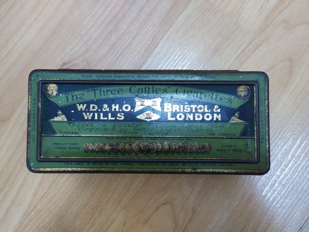 The Three Castles 100 Cigarettes Tin Vintage, Hobbies & Toys ...