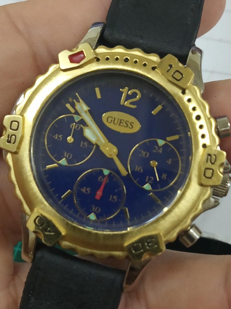 Vintage Guess Chronograph watch nos, Men's Fashion, Watches ...