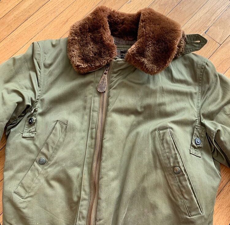 WWII 40s USAF B15 FLIGHT JACKET VINTAGE USA MA1 L2B MCCOY, 男裝, 外套及戶外衣服 ...