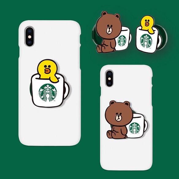 **同富** Line Friends x Starbucks Pop Socket, Mobile Phones & Gadgets ...