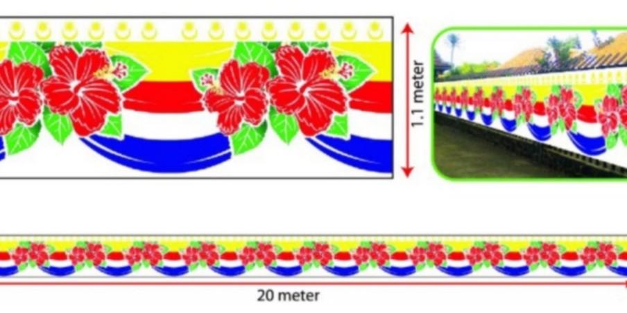 B- Banner Bunga Raya Rekaan Batik, Sports Equipment, Sports & Games ...