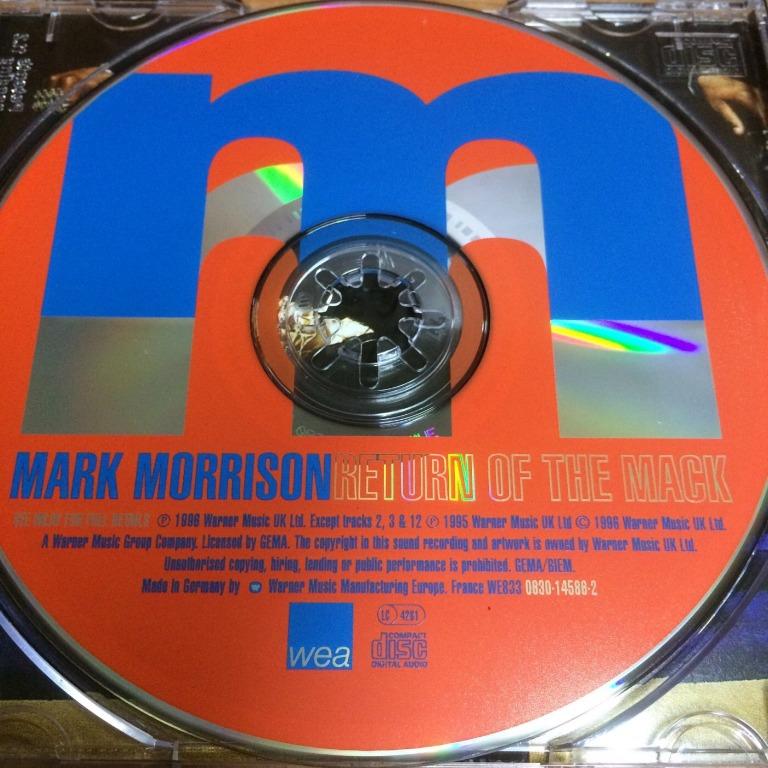CD Mark Morrison Return Of The Mack (Germany), 興趣及遊戲, 音樂、樂器 & 配件, 音樂與媒體 ...