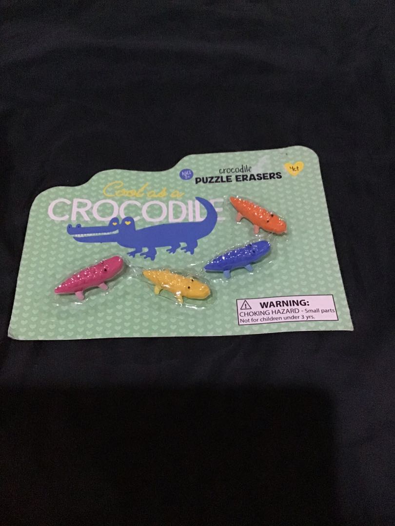 Crocodile puzzle eraser, Hobbies & Toys, Stationary & Craft, Craft ...