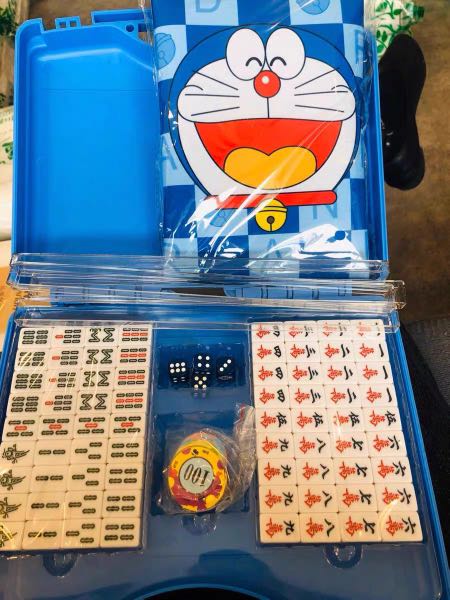 Doraemon Mini Mahjong Set, Hobbies & Toys, Toys & Games on Carousell