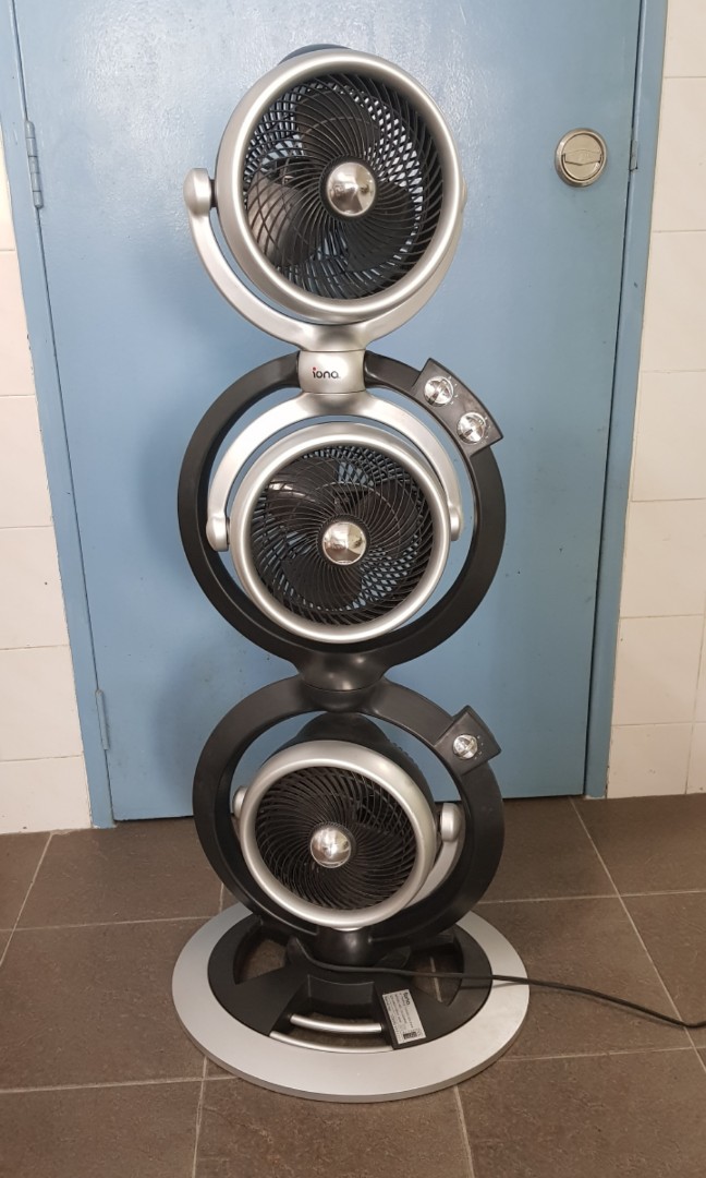 Electric fan triple air circulator, Furniture & Home Living, Lighting ...