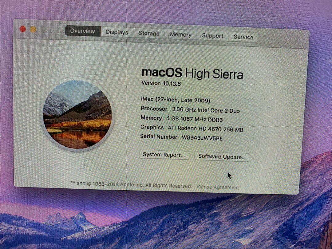 iMac 27 inch Late 2009, Electronics, Computers, Desktops on Carousell