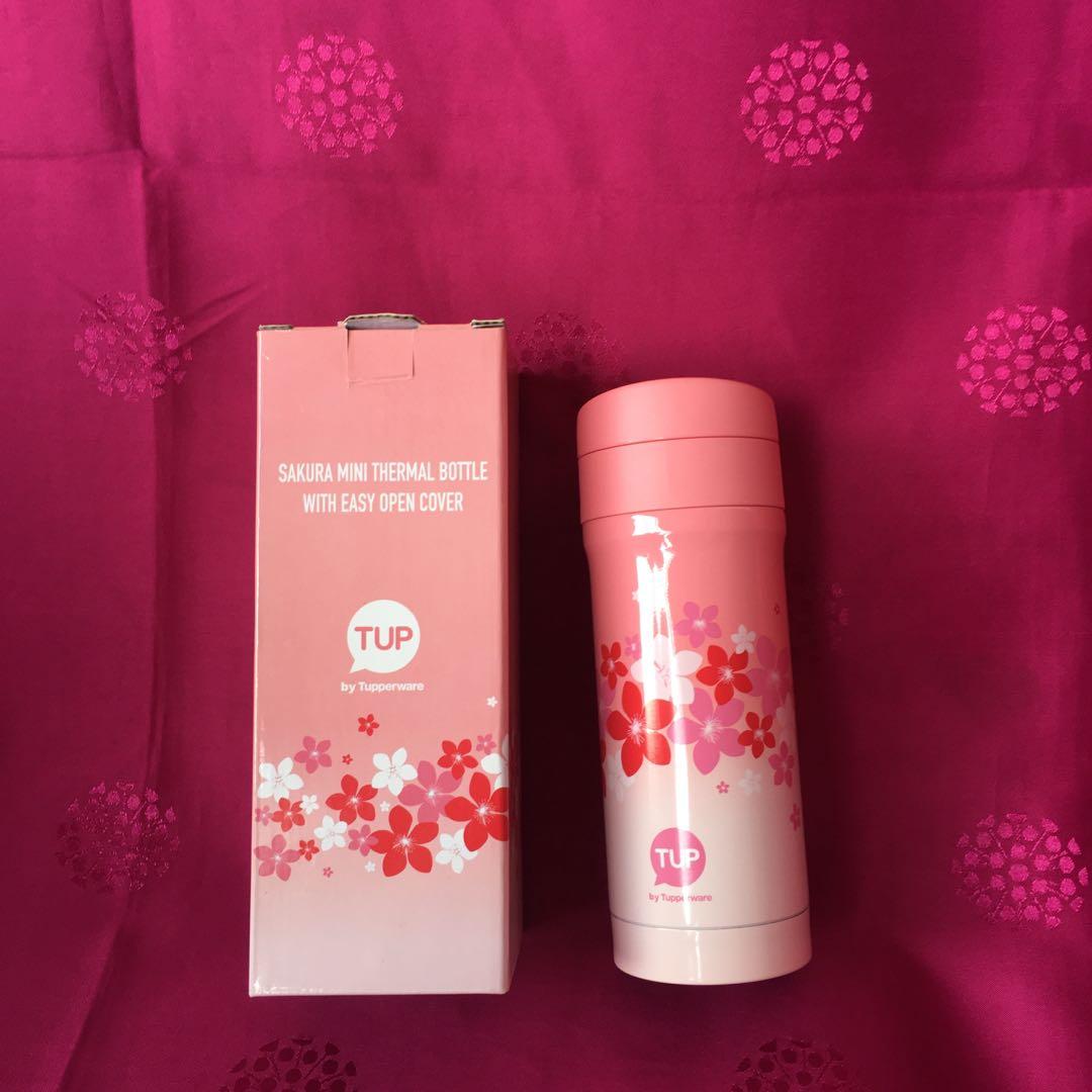 Limited Edition!! Tupperware sakura mini thermal bottle termos flask ...