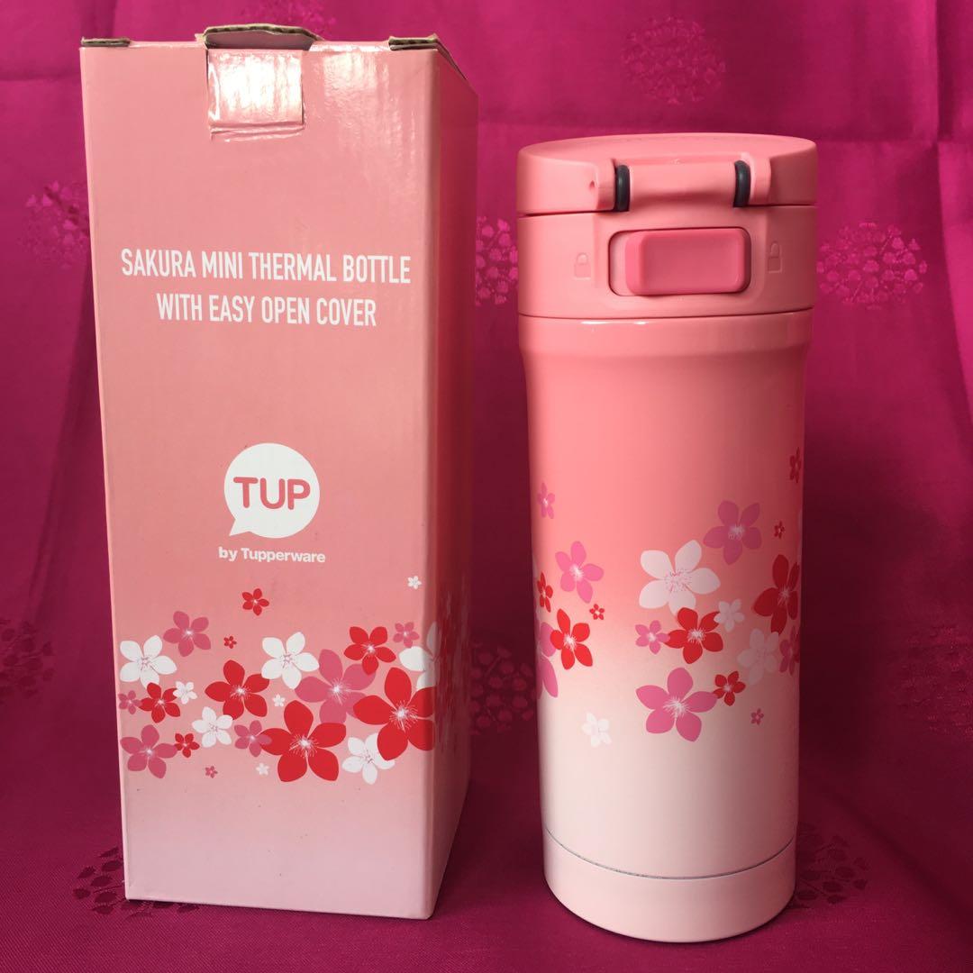 Limited Edition!! Tupperware sakura mini thermal bottle termos flask ...