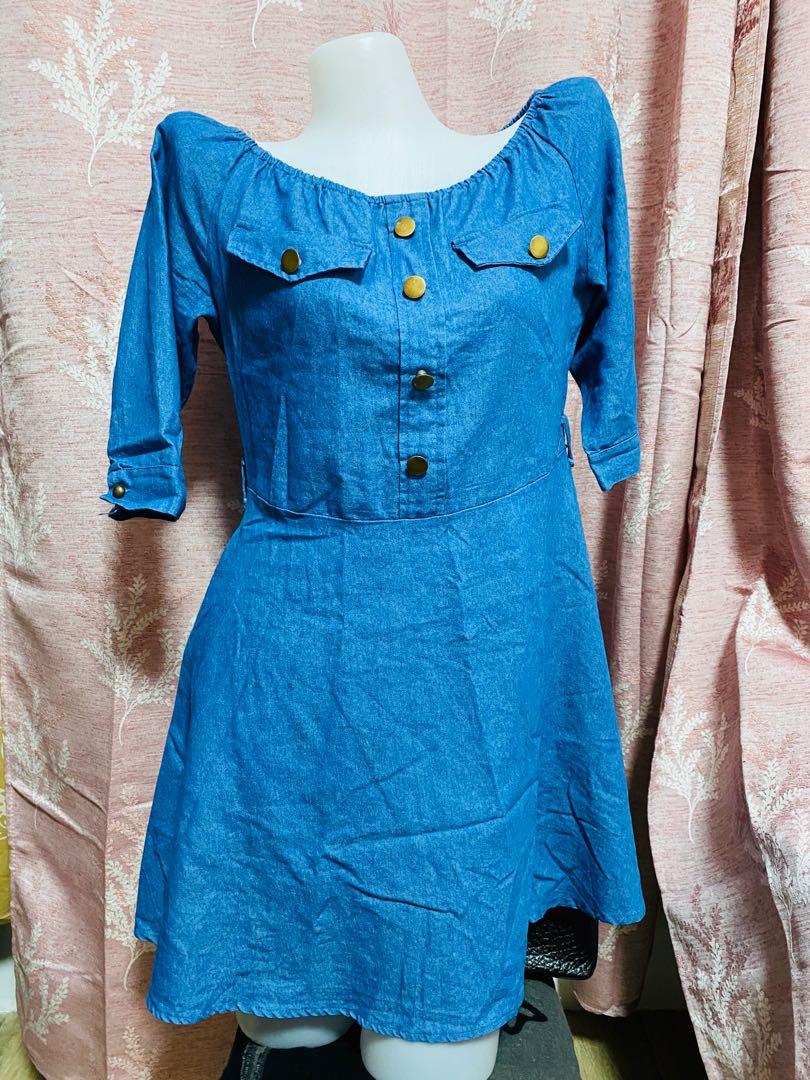 Maong Dress, Women's Fashion, Dresses & Sets, Dresses on Carousell