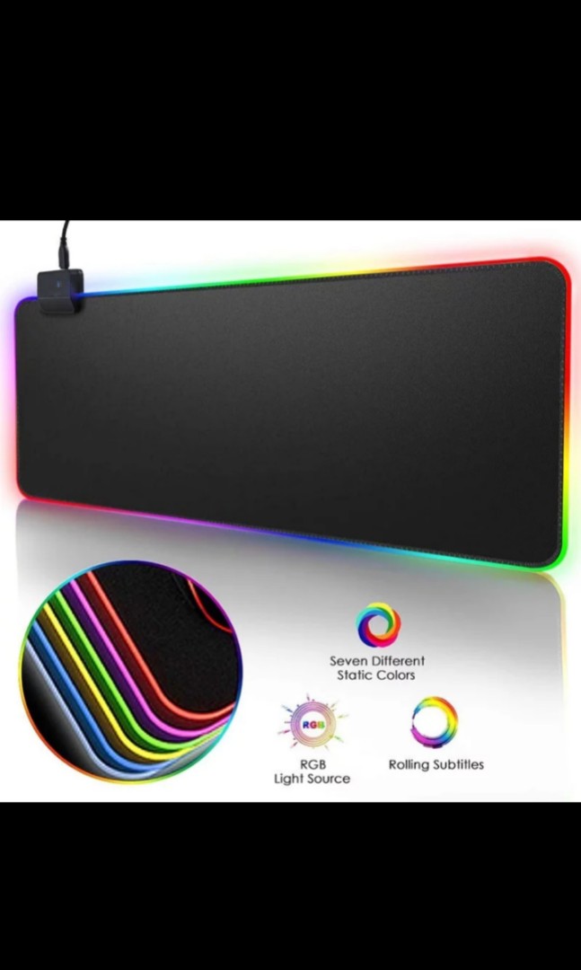 Extra Large RGB Gaming Mousepad, Computers & Tech, Parts & Accessories ...