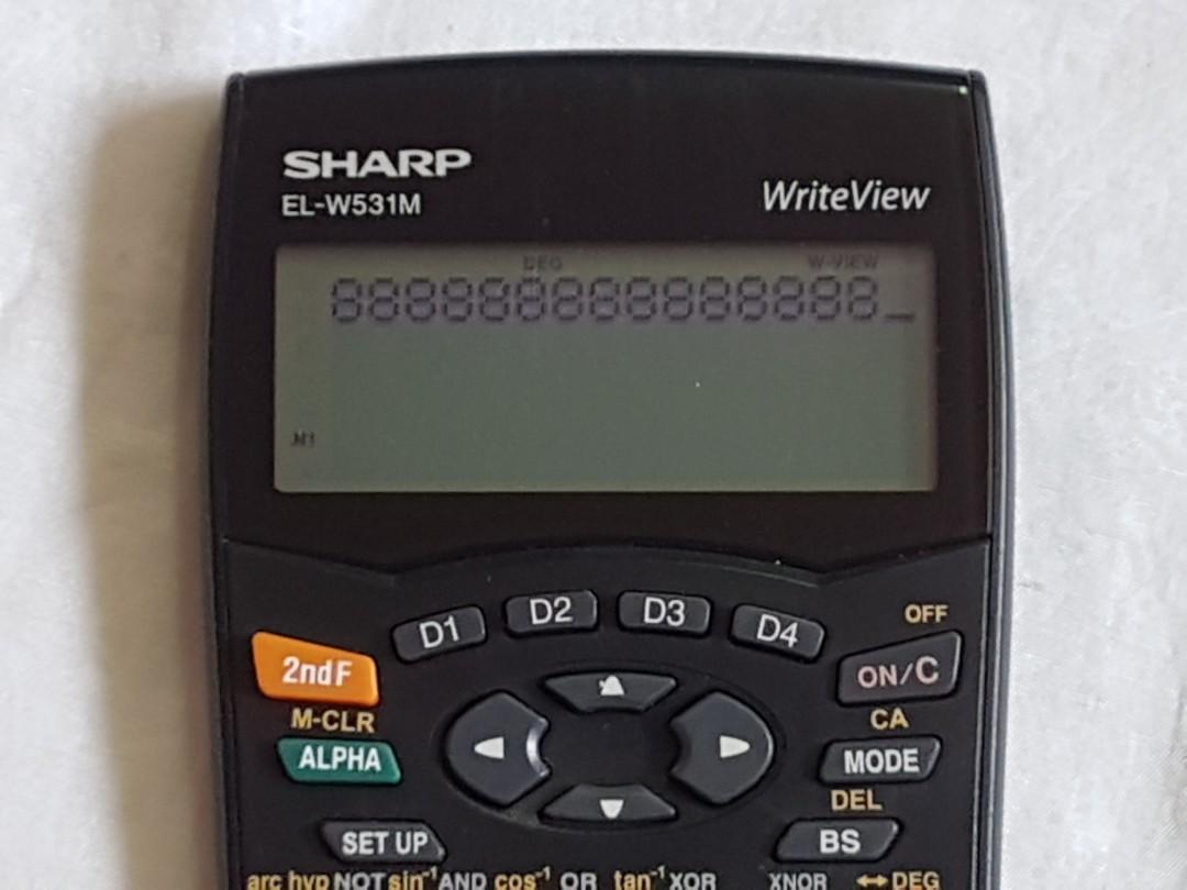 Sharp EL-W531M WriteView Scientific Calculator, Computers & Tech ...