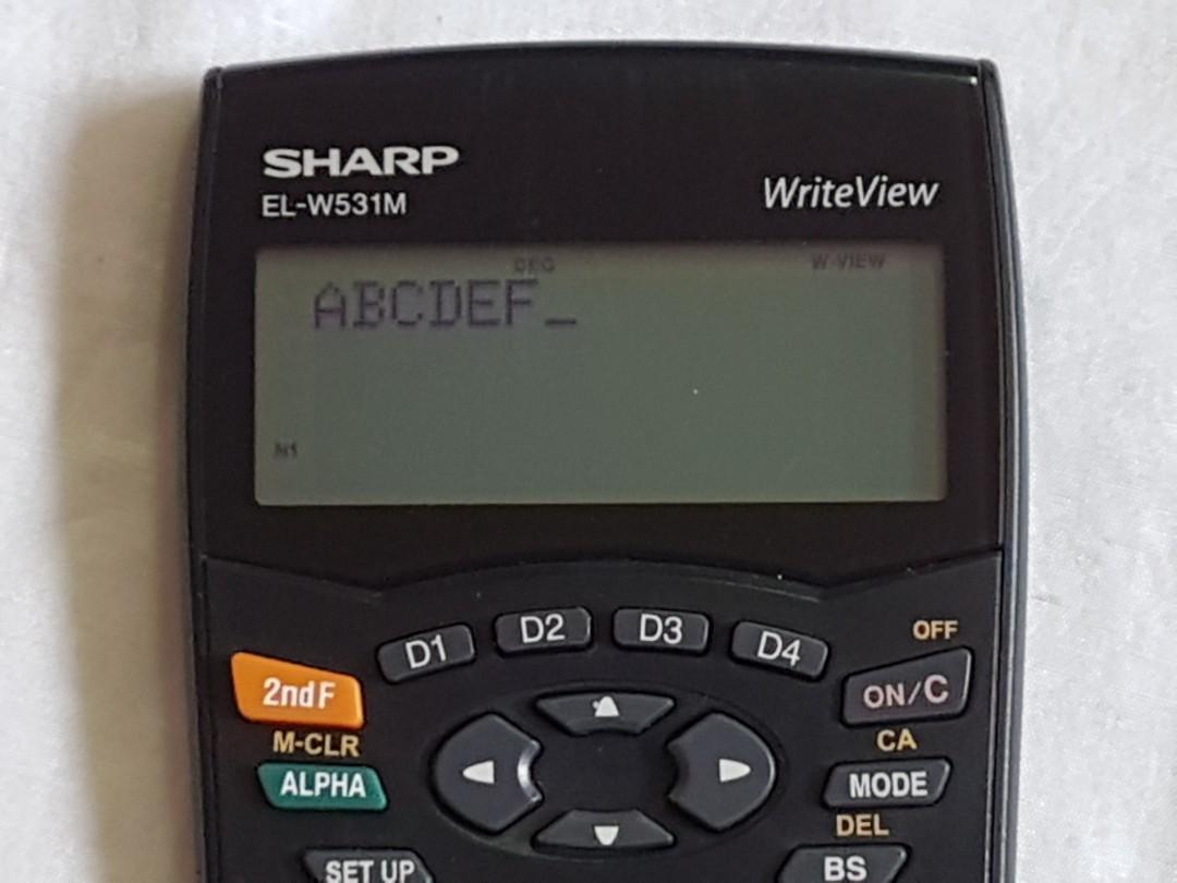 Sharp EL-W531M WriteView Scientific Calculator, Computers & Tech ...