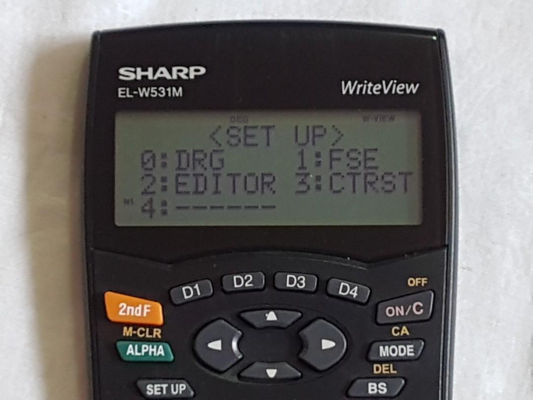 Sharp EL-W531M WriteView Scientific Calculator, Computers & Tech ...