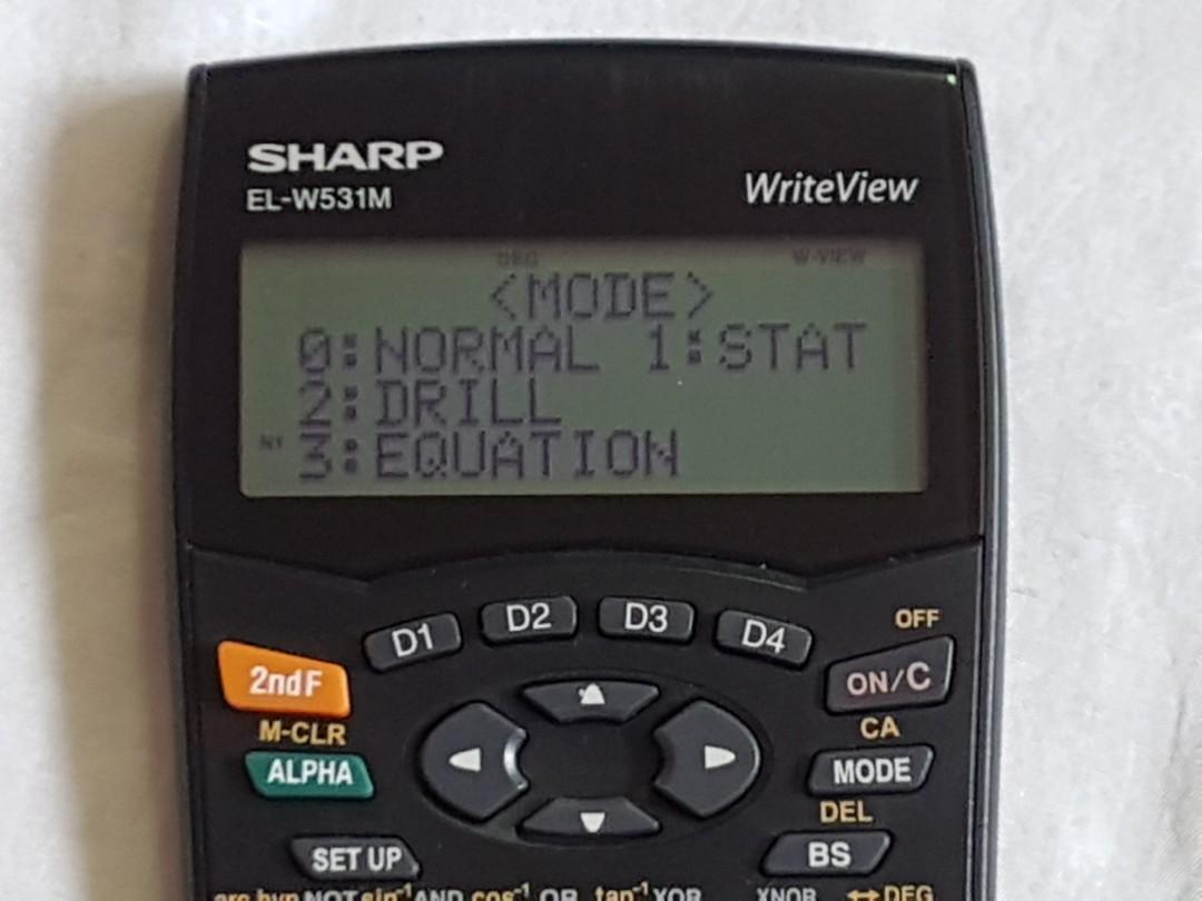 Sharp EL-W531M WriteView Scientific Calculator, Computers & Tech ...