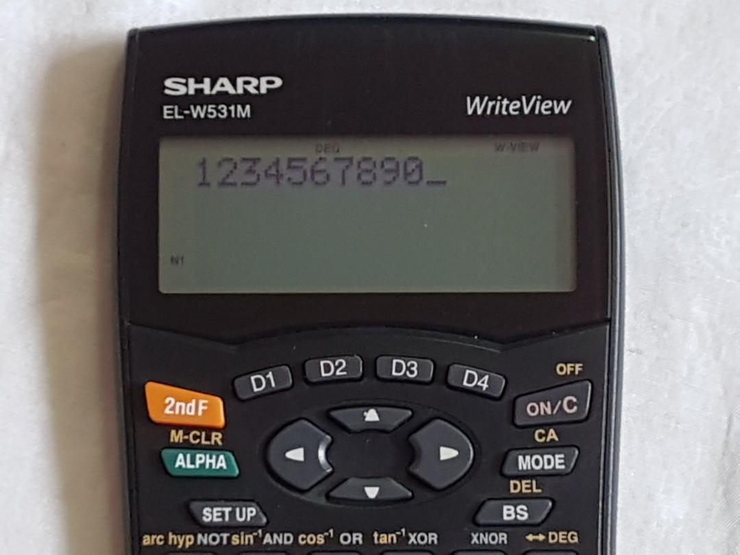 Sharp EL-W531M WriteView Scientific Calculator, Computers & Tech ...