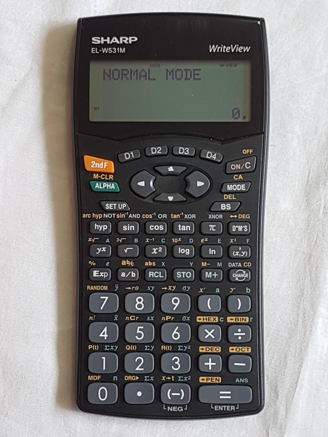 Sharp EL-W531M WriteView Scientific Calculator, Computers & Tech ...