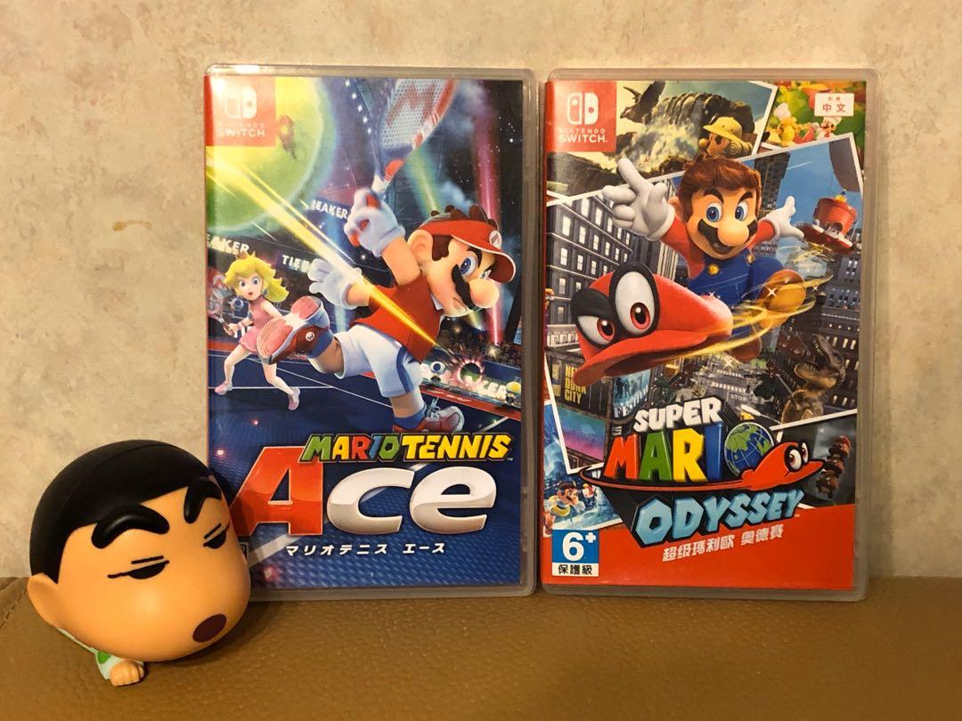 （Switch)Mario Tennis Ace , Mario Odyssey, 電子遊戲, 電子遊戲, Nintendo 任天堂 - Carousell