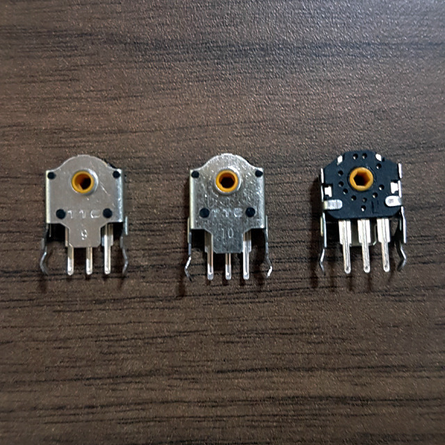 TTC gaming mouse scroll wheel encoder. Yellow core. (9mm 10mm 11mm ...