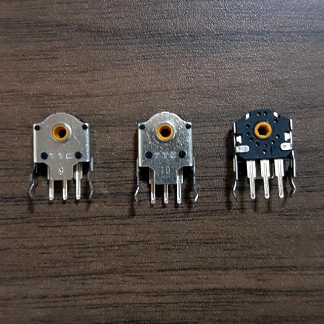 TTC gaming mouse scroll wheel encoder. Yellow core. (9mm 10mm 11mm ...