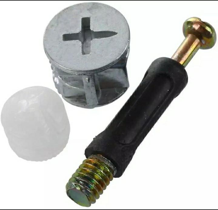 3 in 1 Furniture Connecting Fittings (cam fitting + Dowel + Pre ...