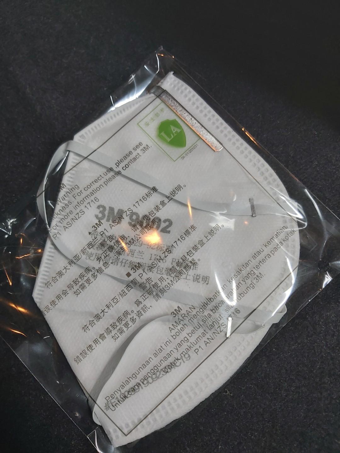 3M masks reusable 9002, Health & Nutrition, Face Masks & Face Shields ...